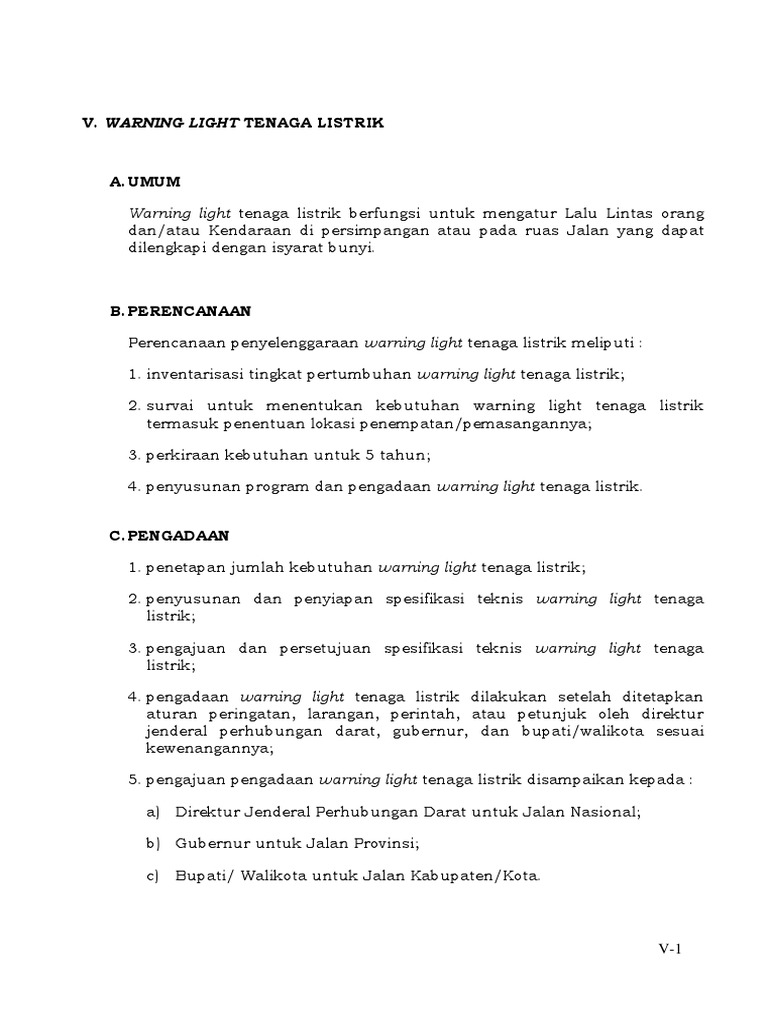 4.warning Light Tenaga Listrik FIX 14-12-13 | PDF