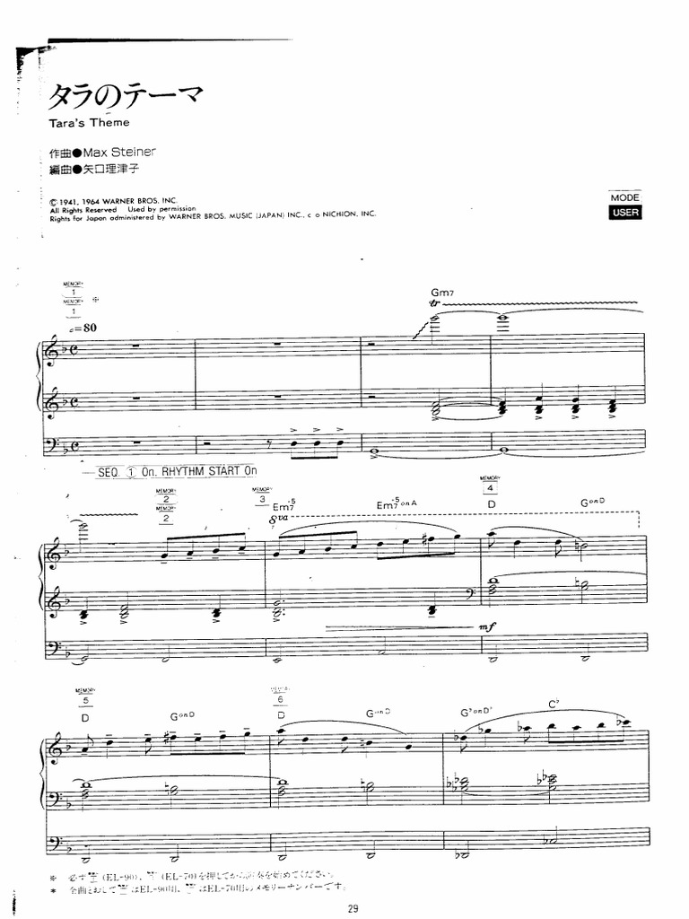 4 - Tara's Theme | PDF