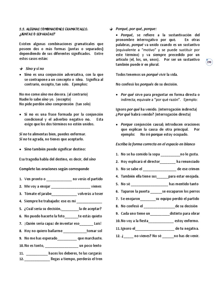 Combinaciones Gramaticales | PDF | Unidades Semánticas | Lingüística