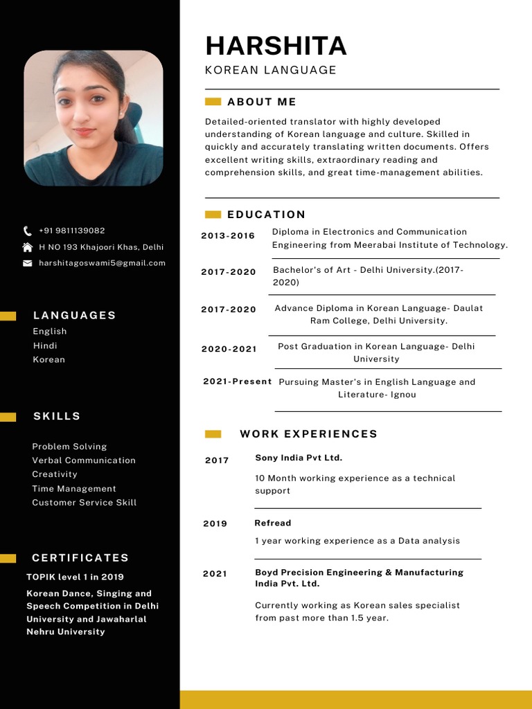 Harshita Resume PDF | PDF