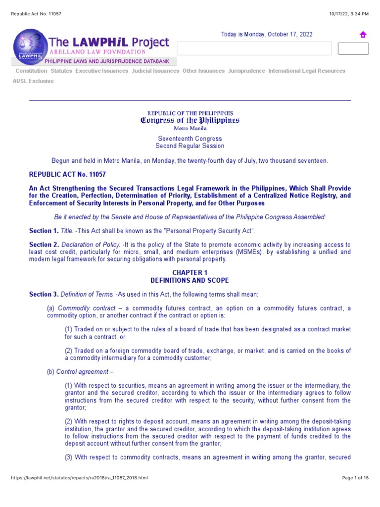 Republic Act No. 11057 | PDF