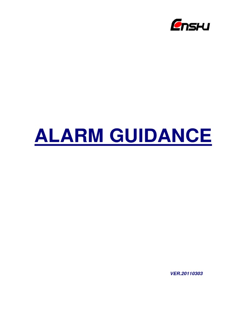 CNC Alarm Troubleshooting Guide | PDF | Valve | Numerical Control