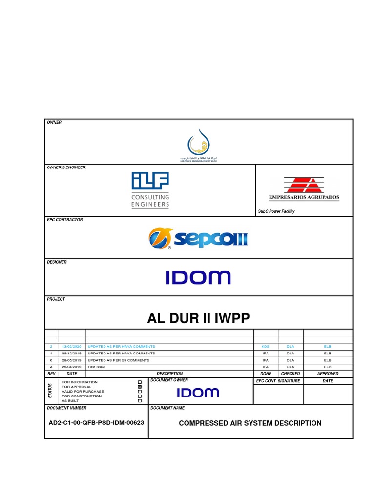 COMPRESSED AIR SYSTEM DESCRIPTION 压缩空气 | PDF | Transparent Materials ...