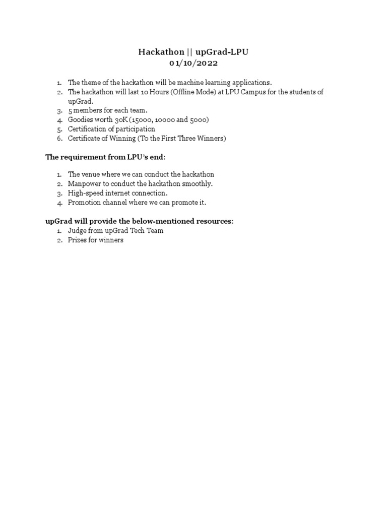 Hackathon | PDF | Computers