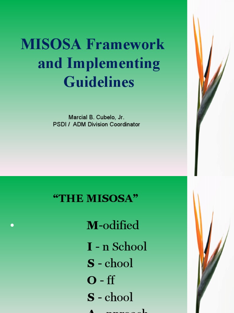 MISOSA | PDF | Teachers | Learning