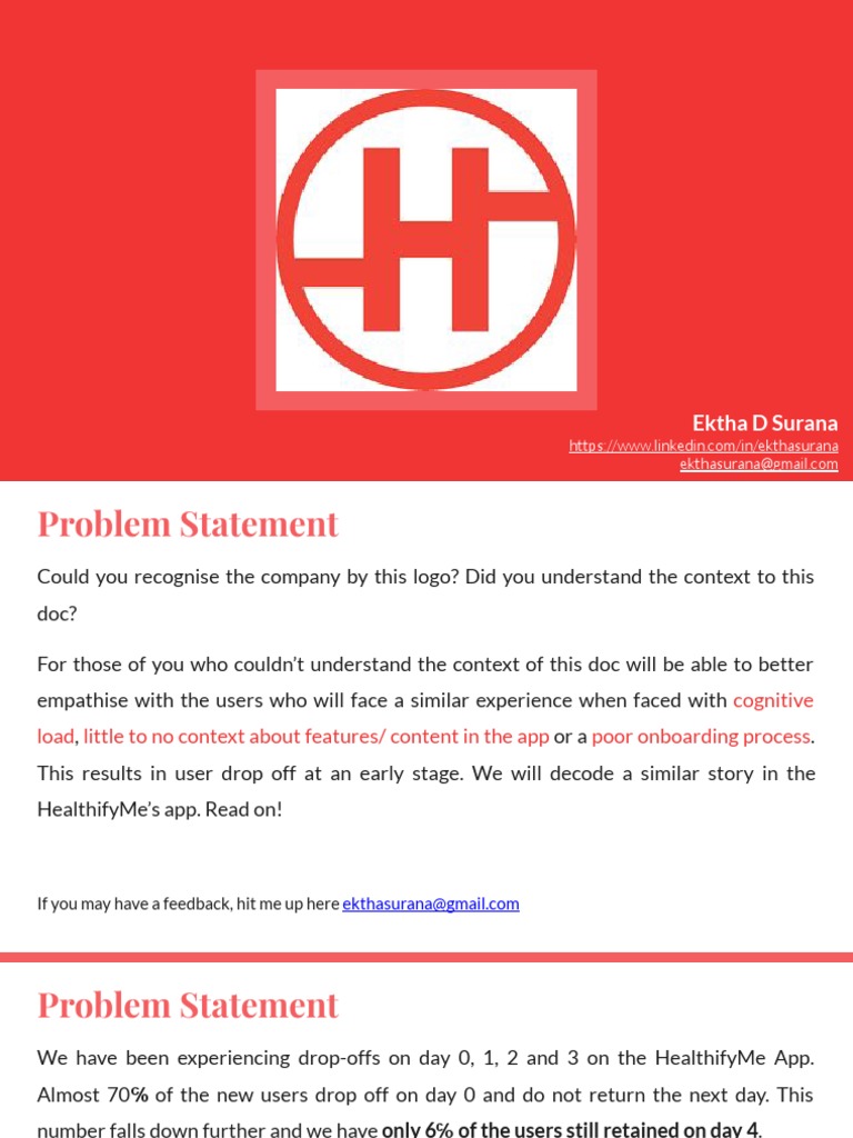 HealthifyMe Product Case Study | PDF