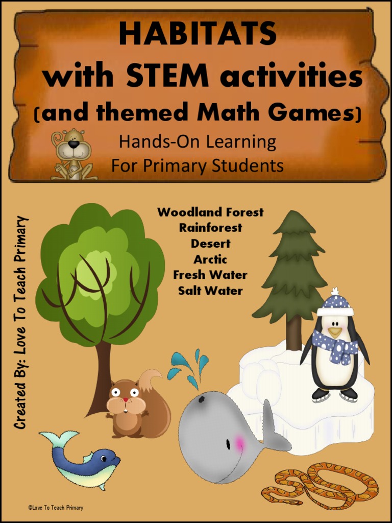 (And Themed Math Games) : Habitats With STEM Activities | PDF ...