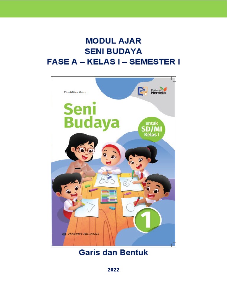 Modul Seni Budaya Kelas 1: Garis dan Bentuk | PDF | Seni