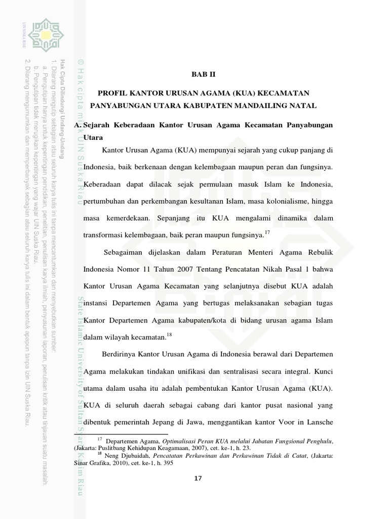 Contoh Profil KUA | PDF