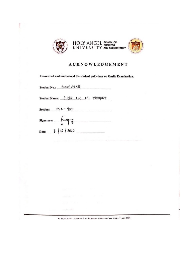 Acknowledgement | PDF