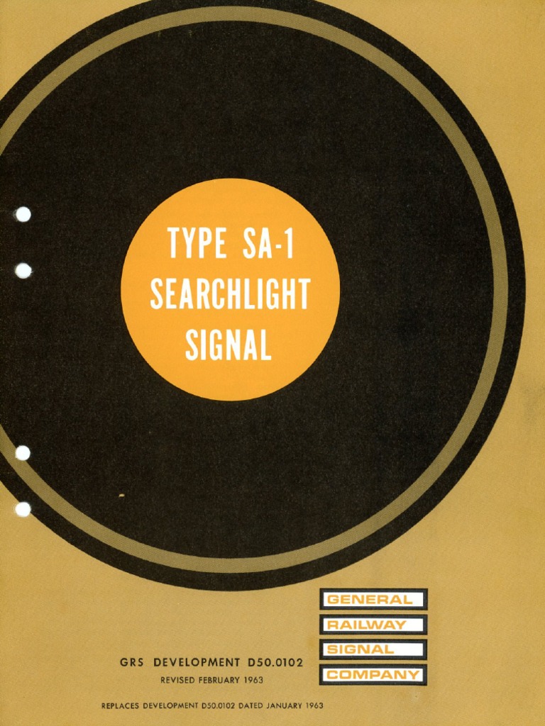 D50.0102 GRS Sa1 Searchlight Signal | PDF