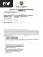 Annex C Application Form and Checklist of Requirements | PDF | Welfare | Employment