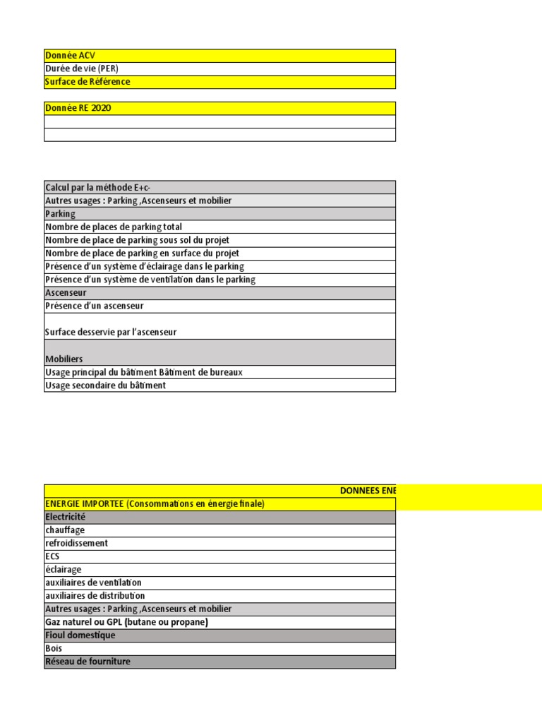 Calculs Acv Carbonz Examples | Download Free PDF | Eaux usées | Parking