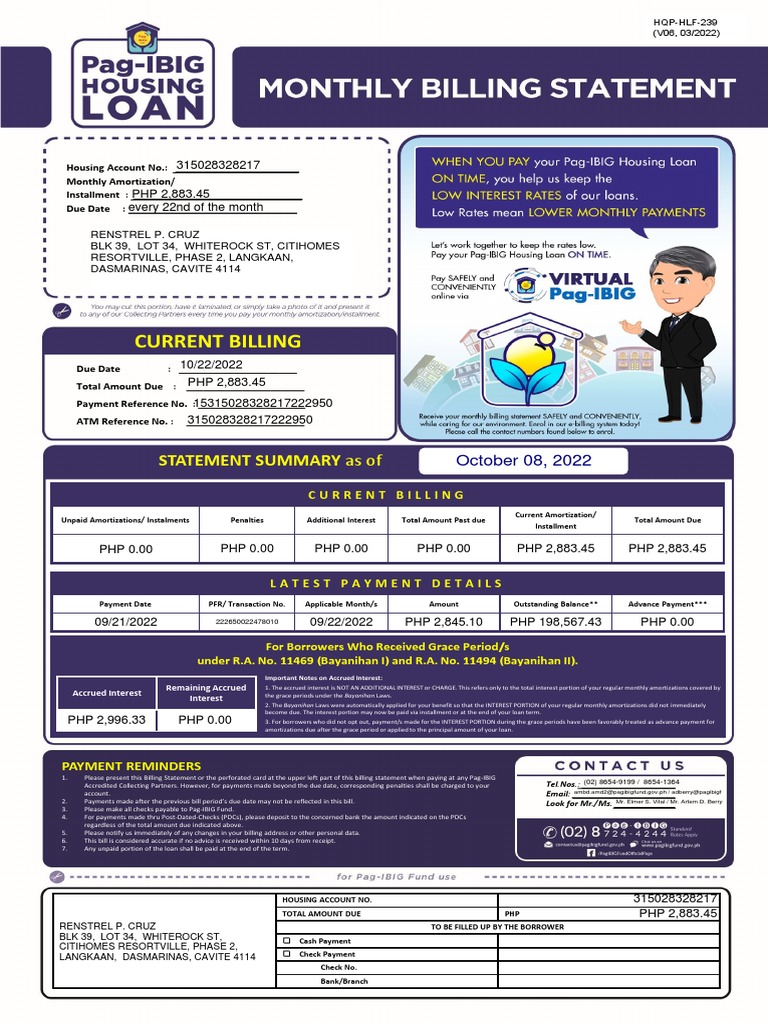 BillingStatement 315028328217 | PDF | Interest | Loans