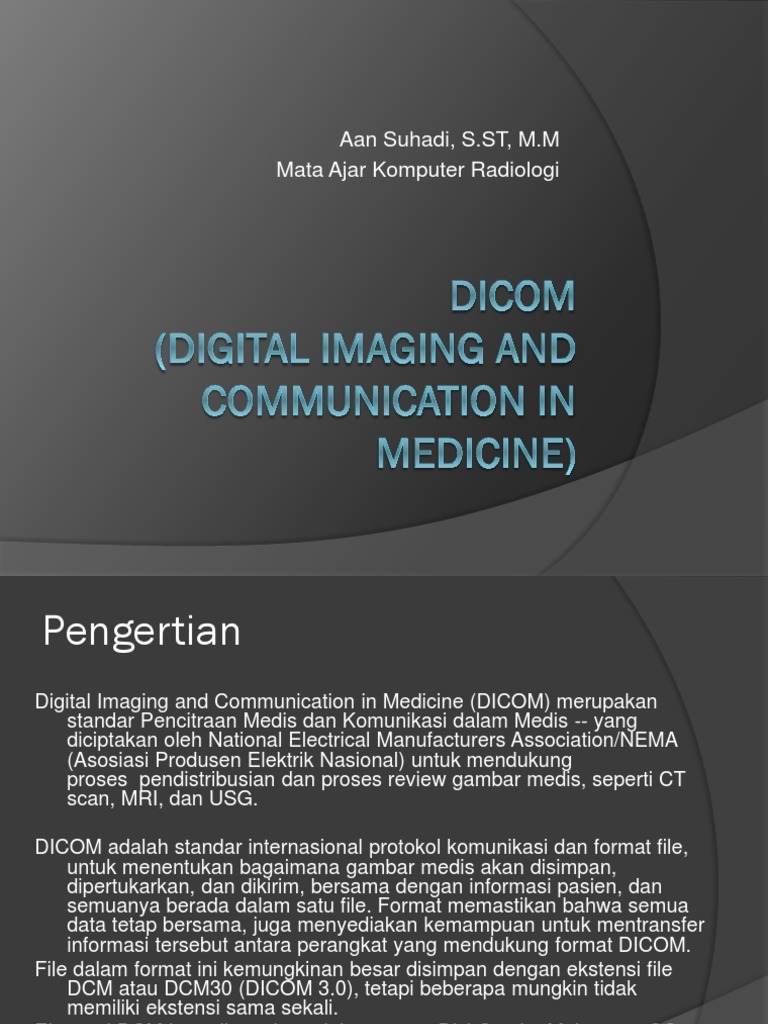 DICOM | PDF | Komputer