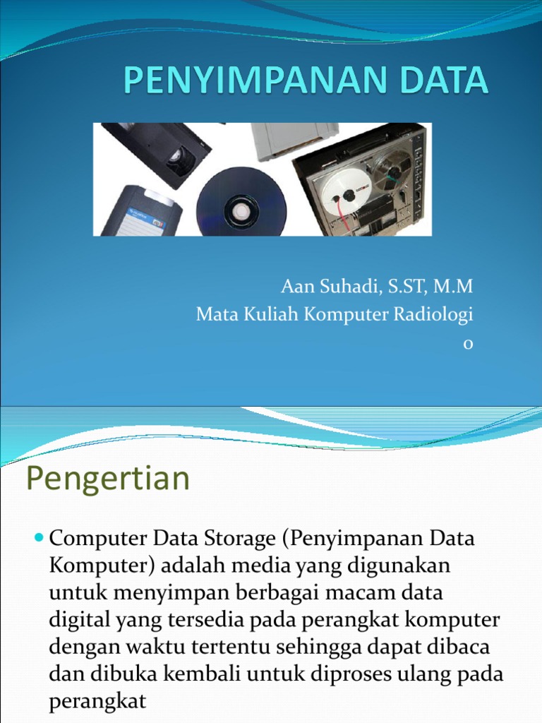 Media Penyimpanan Data Komputer | PDF