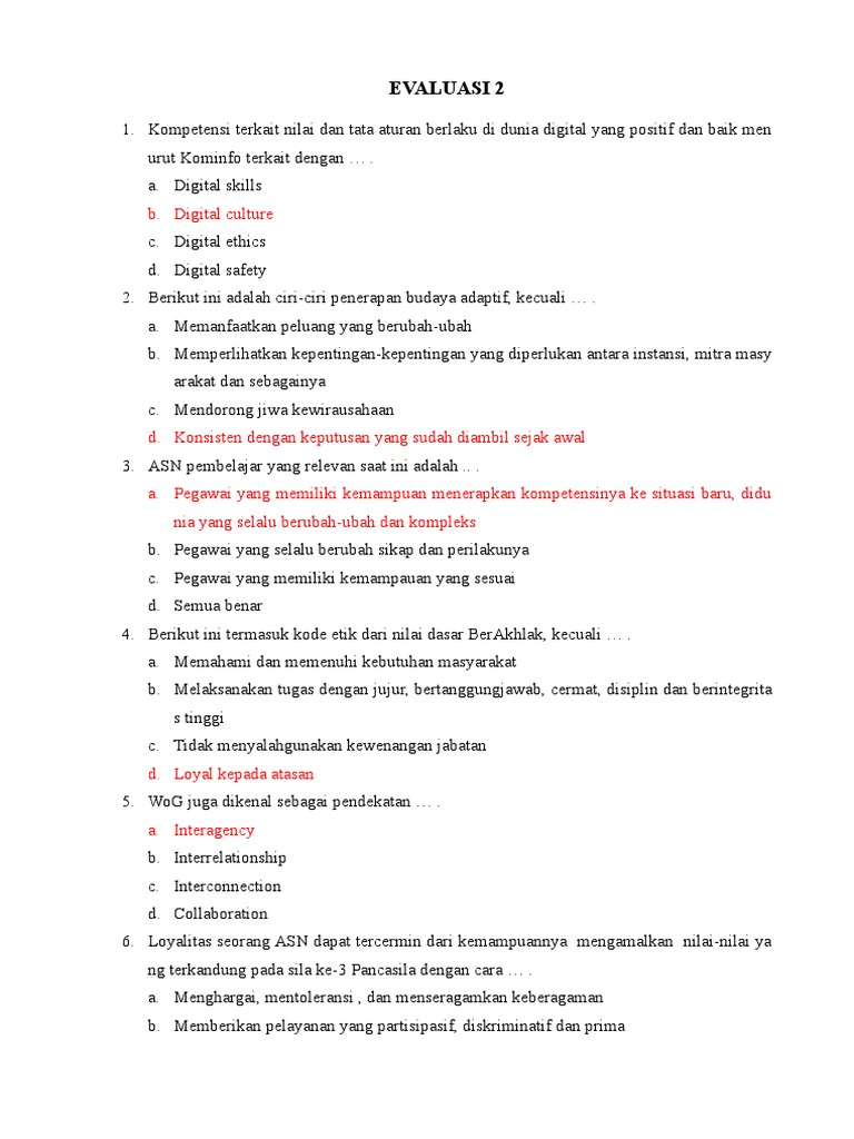 Evaluasi 2 Mooc | PDF | Karier & Perkembangan