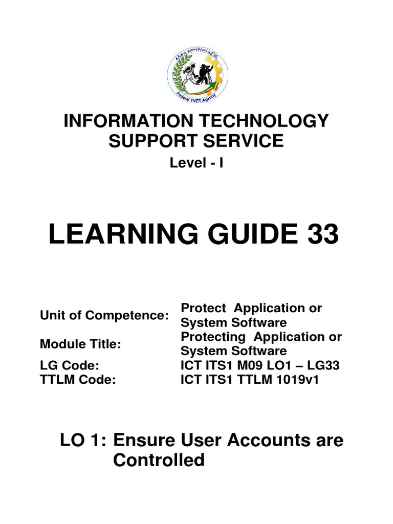 Protect Application or System Software Lo1 | PDF | User (Computing) | Password