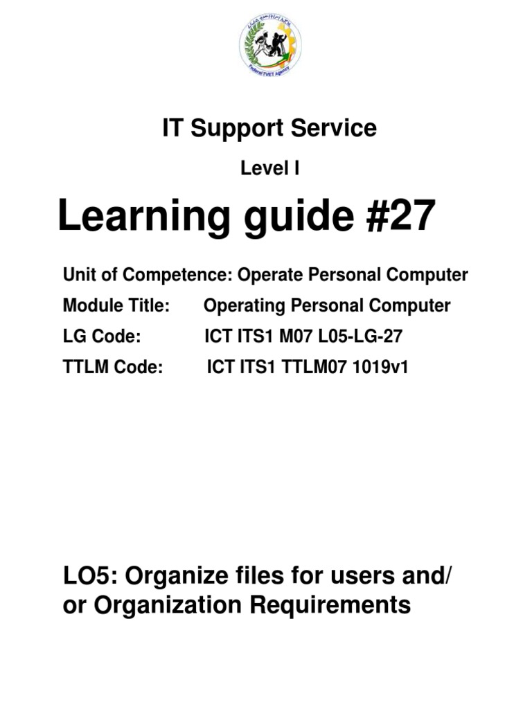 Operate Personal Computer Lo5 Pdf Computer File Directory Computing