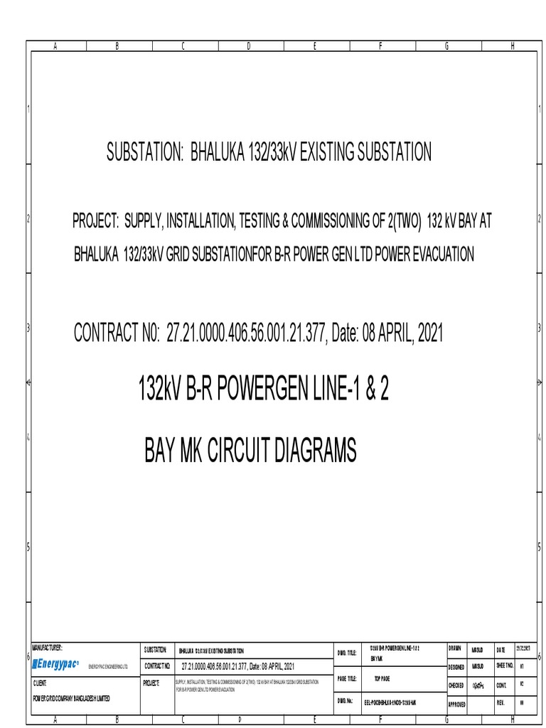 Bay MK of Bhaluka 2 Bay Extension PDF | Download Free PDF | Electrical ...