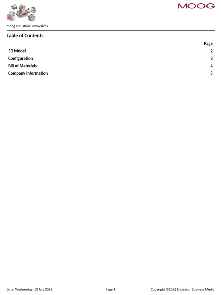 Moog Moog X761-S40J 4VBL | PDF | Mechanical Engineering | Manufactured Goods