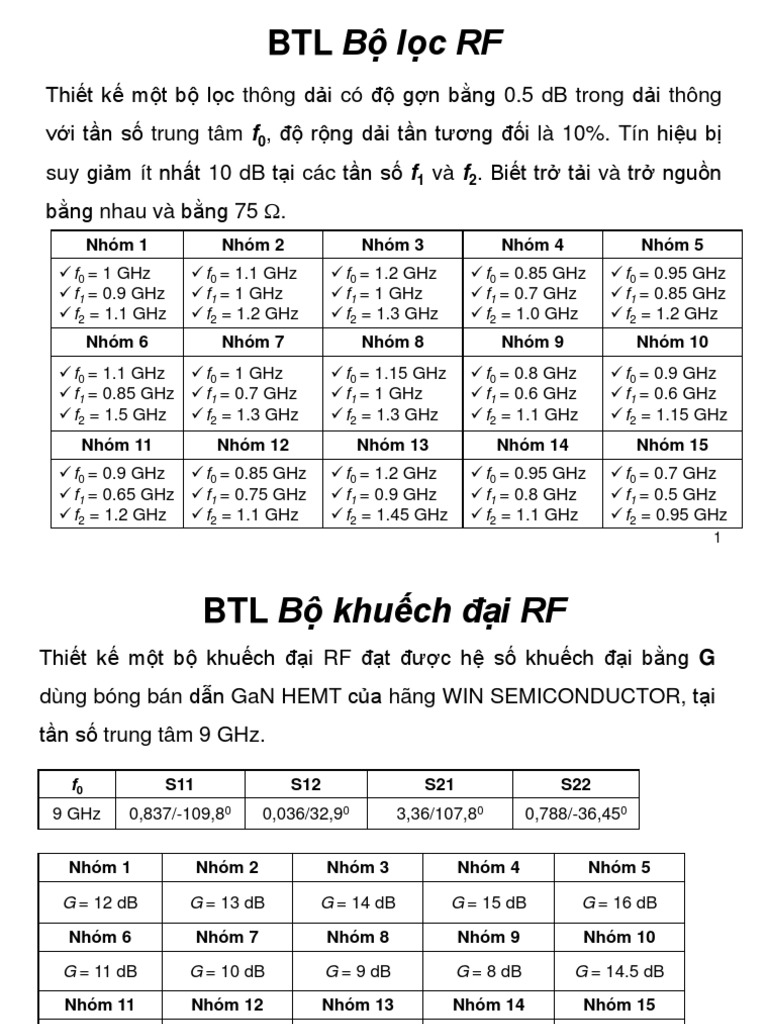 BTL Lop RF1 | PDF