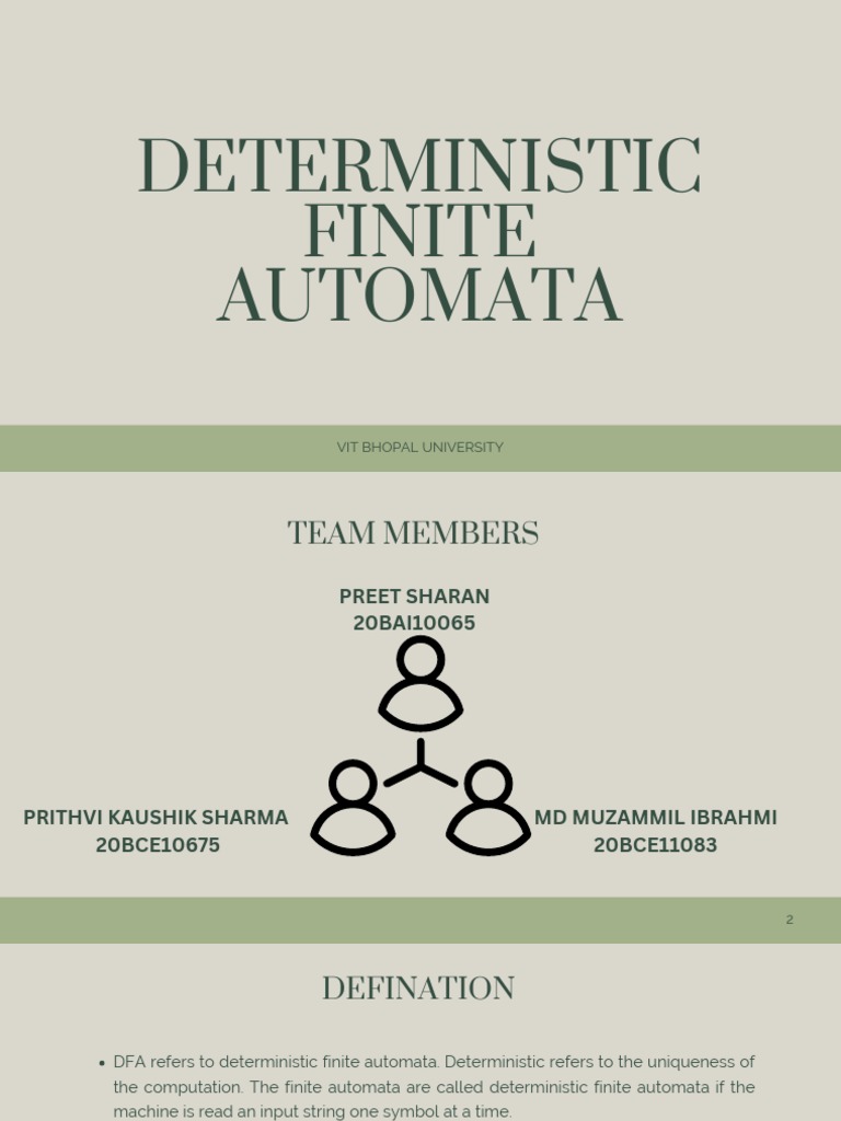 Deterministic - Finite - Automata | PDF | Computational Science | Computer Engineering