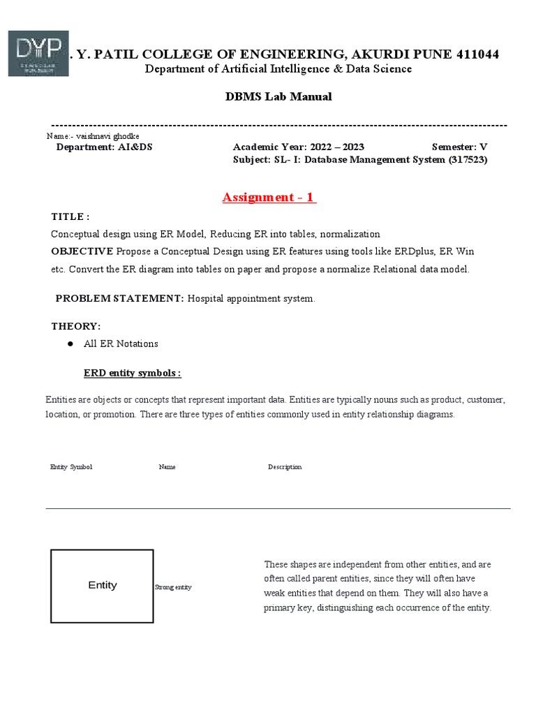 Dbms - Assignment - 1 Vaishnavi Ghodke | PDF | Data Management ...