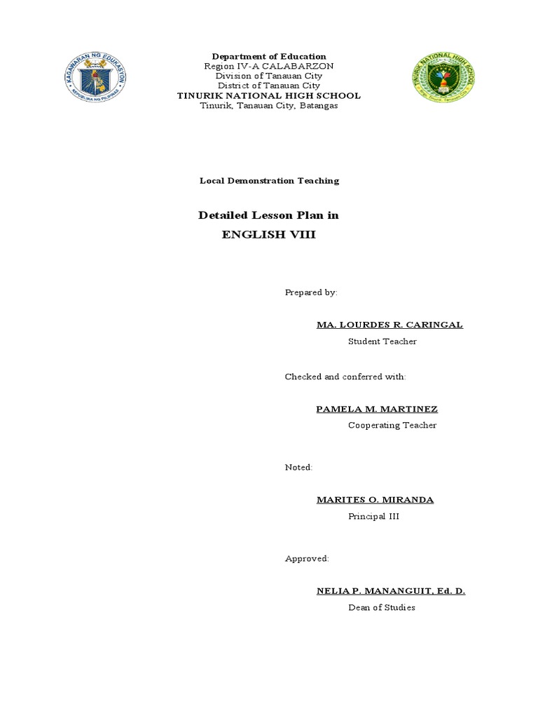 Expressing Emotional Response and Reactions - Lesson Plan - Q1 | PDF ...