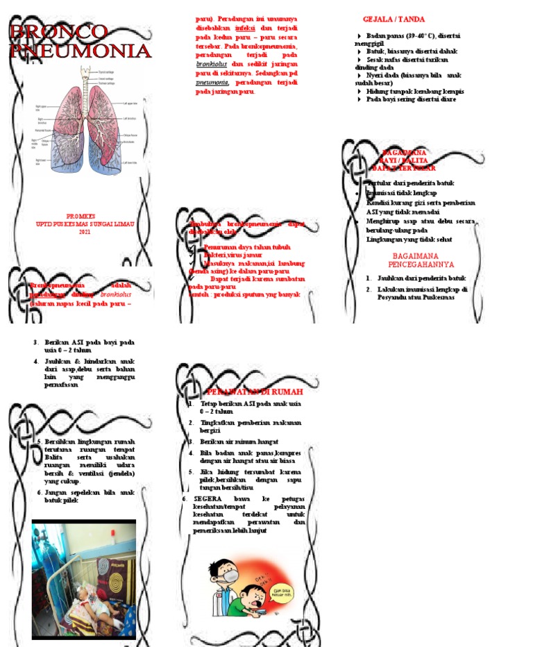 Leaflet Bronco Pnemonia | PDF