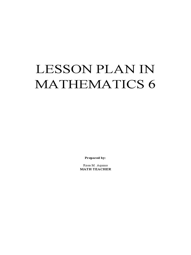 Statistical Graphs Lesson Plan for 6th Grade | PDF | Chart | Mathematics