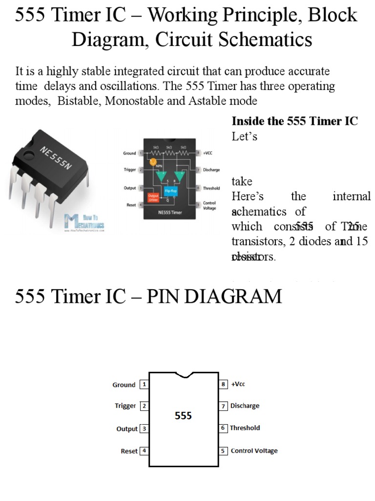 IC 555 Timer | PDF | Detector (Radio) | Electronic Circuits