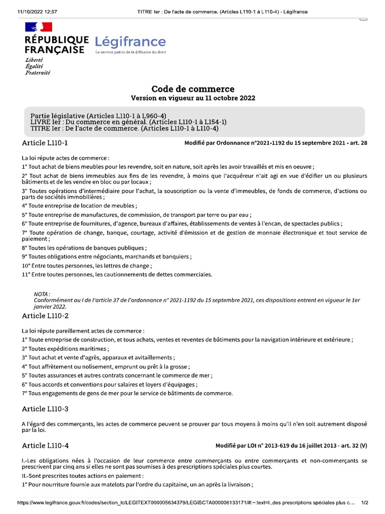 Article L110 | PDF