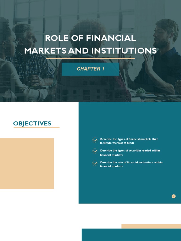 Chapter 1 Role of Financial Markets and Institutions | PDF | Securities ...