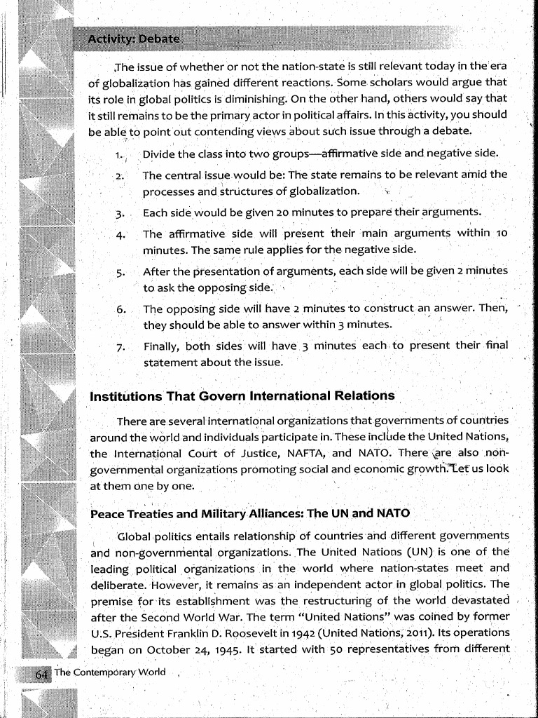 Module 9 - Reference - Political Globalization - International ...