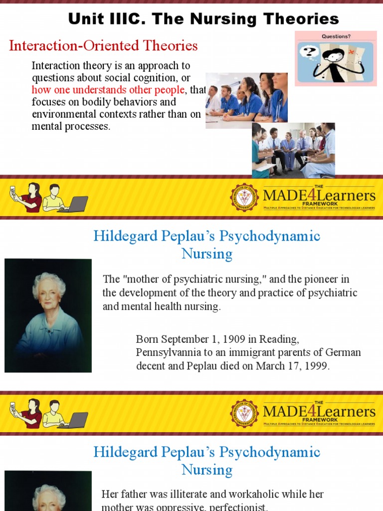 NCM 131 Unit IIIC Interaction Oriented Nursing Theories | PDF | Nursing | Behavioural Sciences