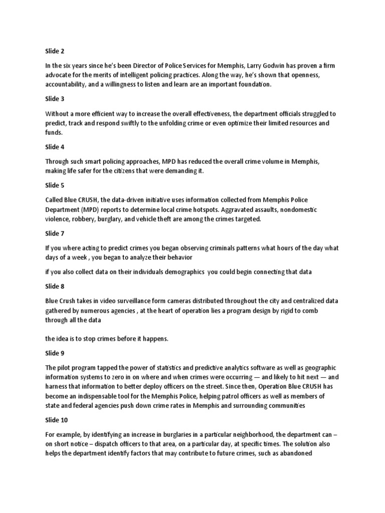 MPD Report | PDF | Crimes | Crime & Violence