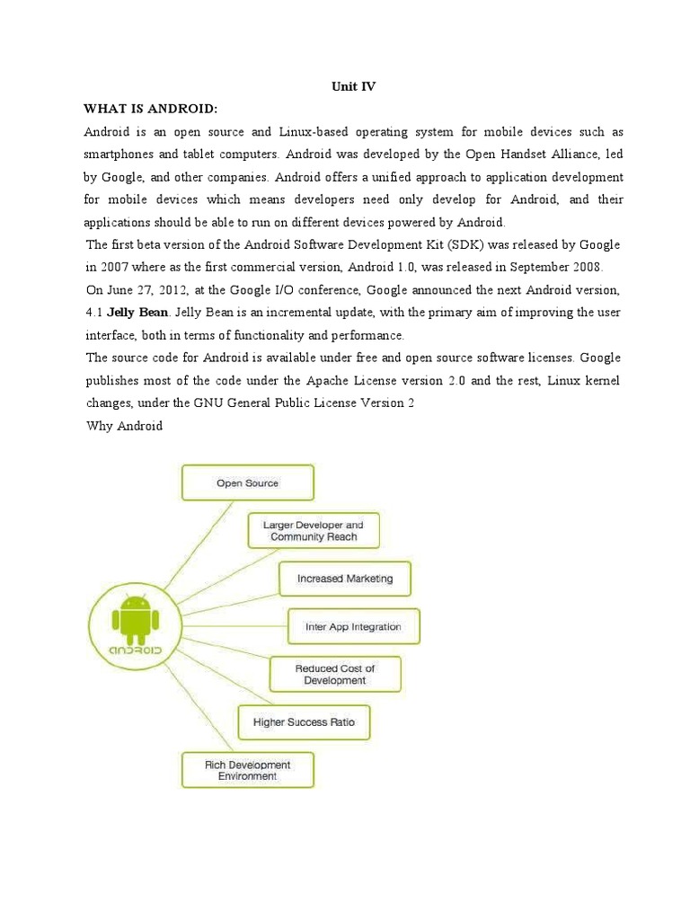 Unit IV | PDF | Embedded System | Android (Operating System)