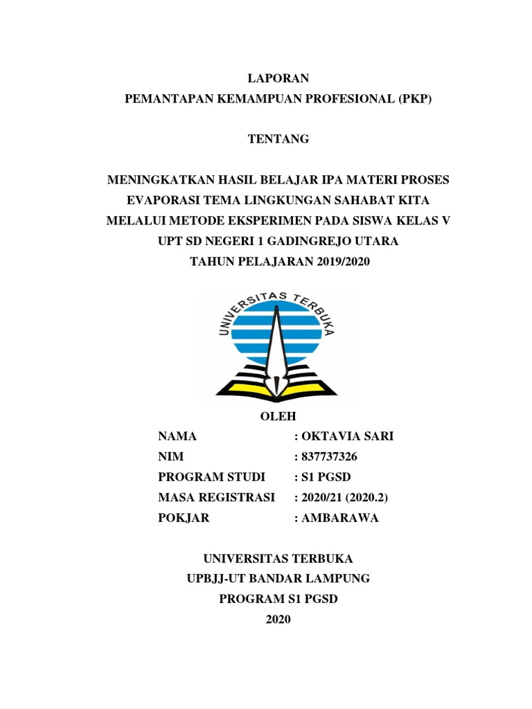 Contoh PKP 3 | PDF | Karier & Perkembangan