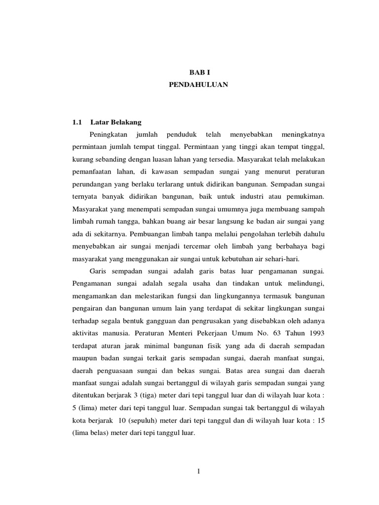 Sempadan Sungai | PDF