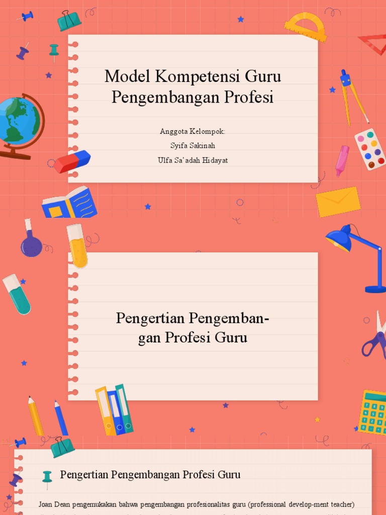 Model Kompetensi Guru Pengembangan Profesi | PDF