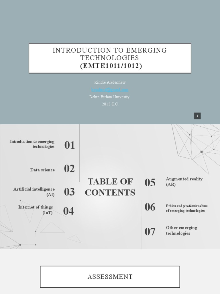 Chapter 1 Introduction To Emerging Technologies | PDF | Human–Computer ...