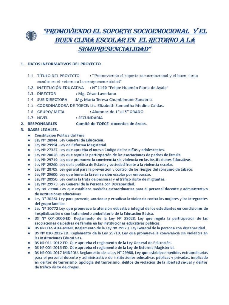 Proyecto Ed. Interdisciplinario 2022 | PDF | Método de enseñanza | Aprendizaje