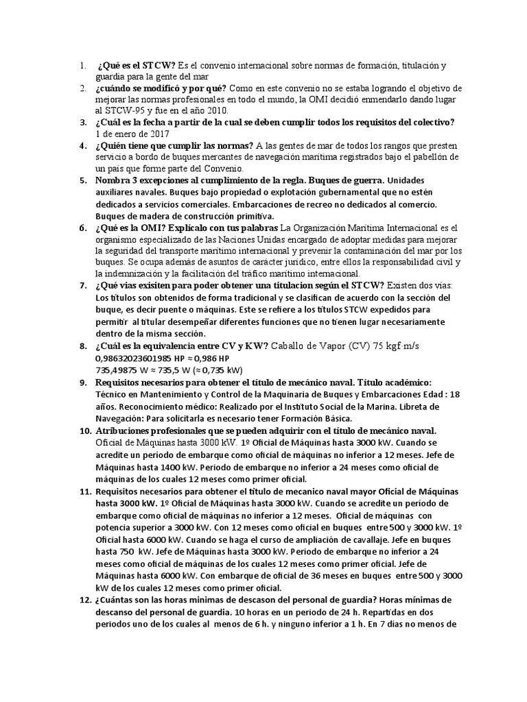 STCW | PDF | Negocios