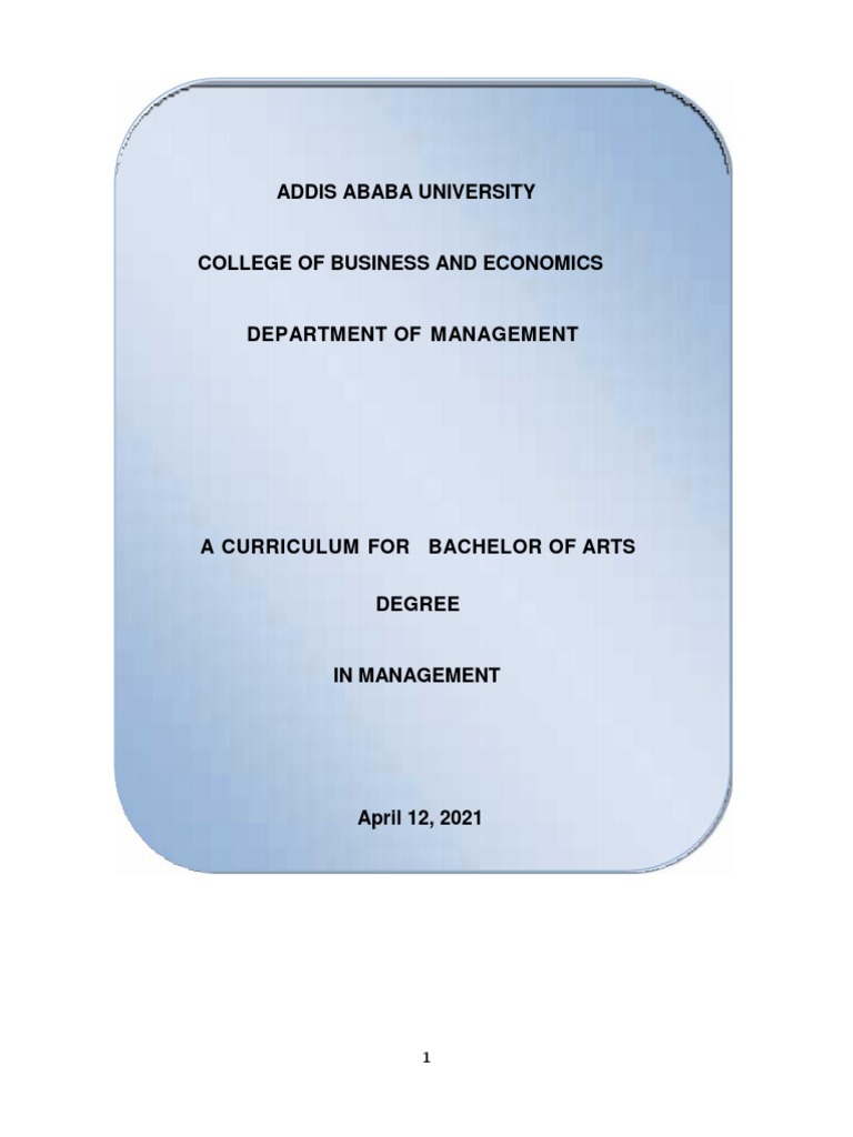 Management | PDF | Entrepreneurship | Curriculum