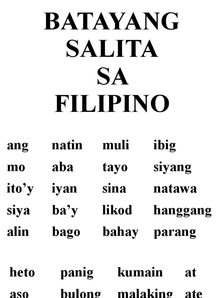 Batayang Salita | PDF