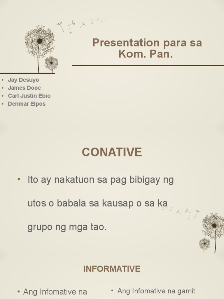 Kom Pan Presentation2 | PDF