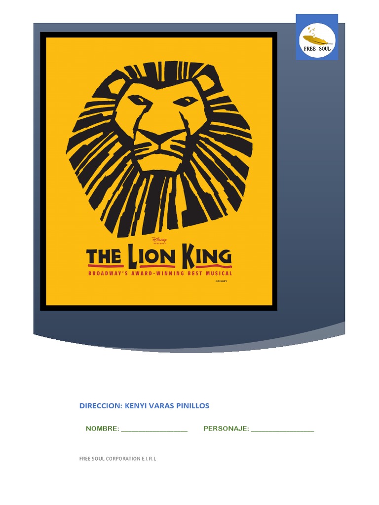 Libreto Final El Rey Leon | PDF