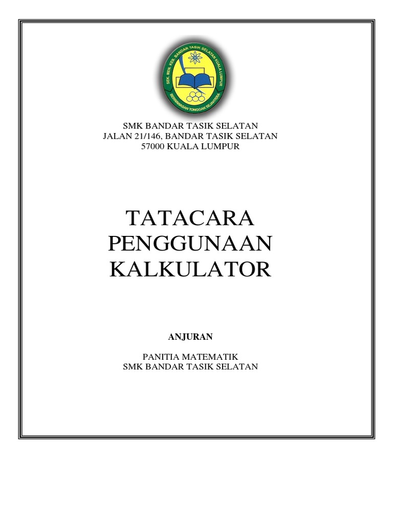 Penggunaan Kalkulator Pdf