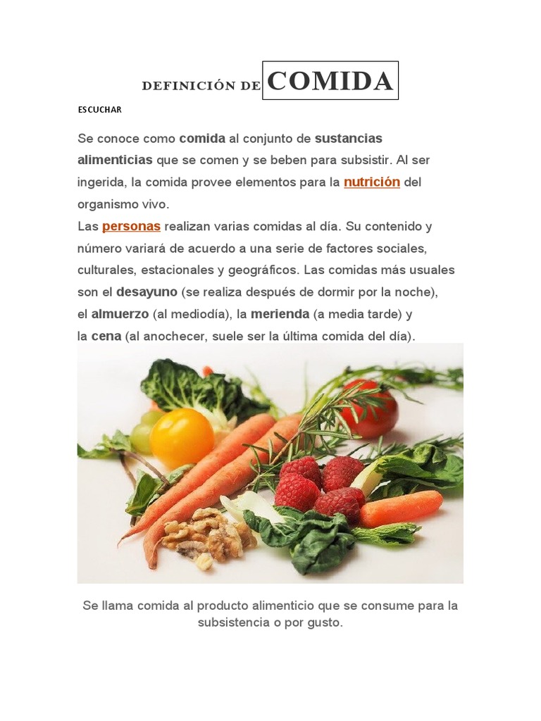 Comida | PDF